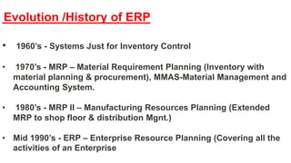 Erp Description(SAP) | PPTX | Business | Business and Finance