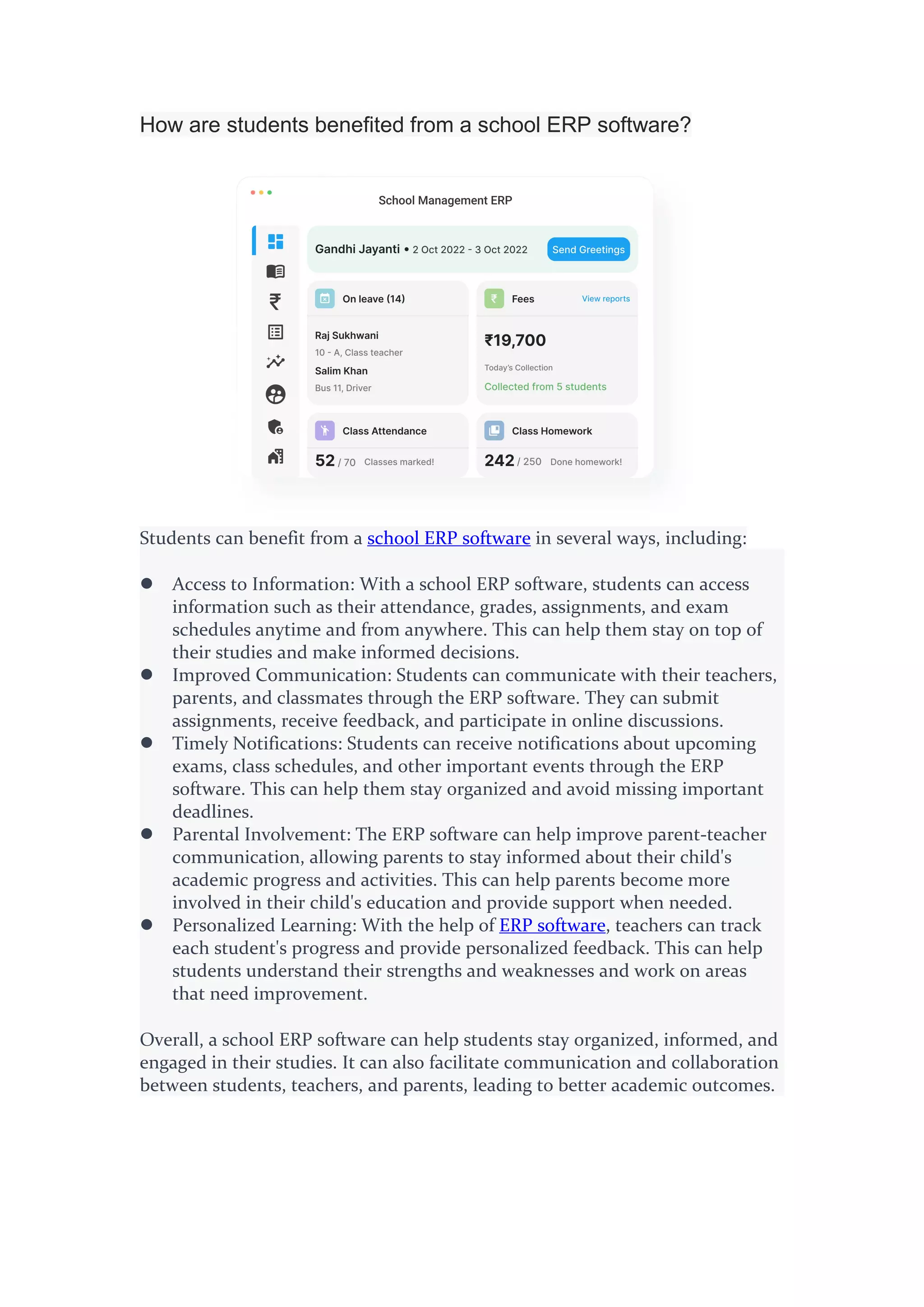 ERP for schools | PDF