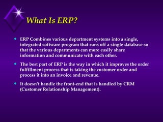 Erp an-overview | PPT