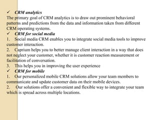 ERP Solutions Development Services - Caprium | PPT