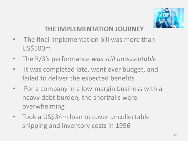 Erp failure-foxmeyer | PPTX | Bankruptcy | Business Banking & Finance