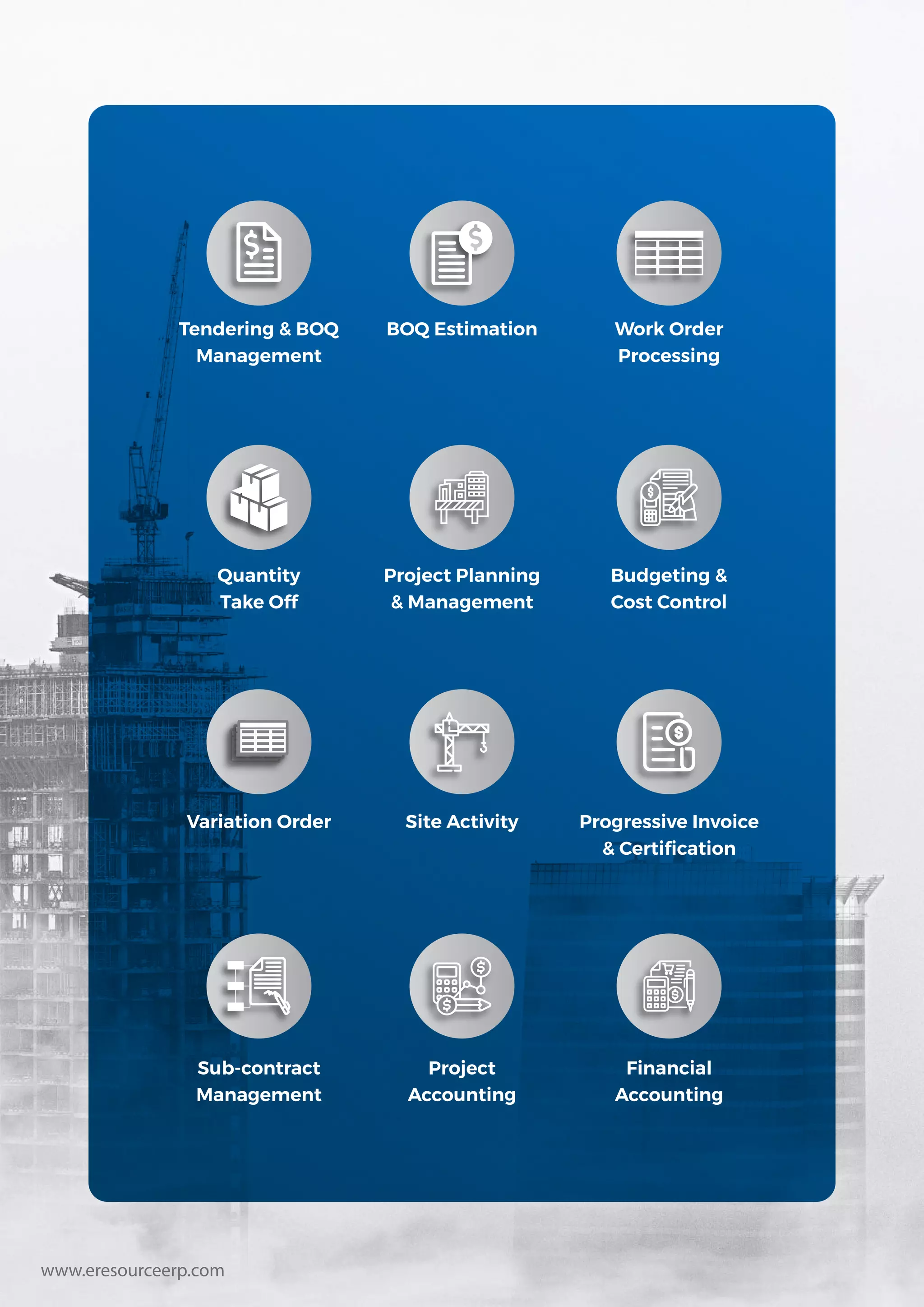 ERP for Construction and Infrastructure Industry | PDF