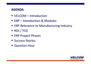 Erp for manufacturing industry | PDF