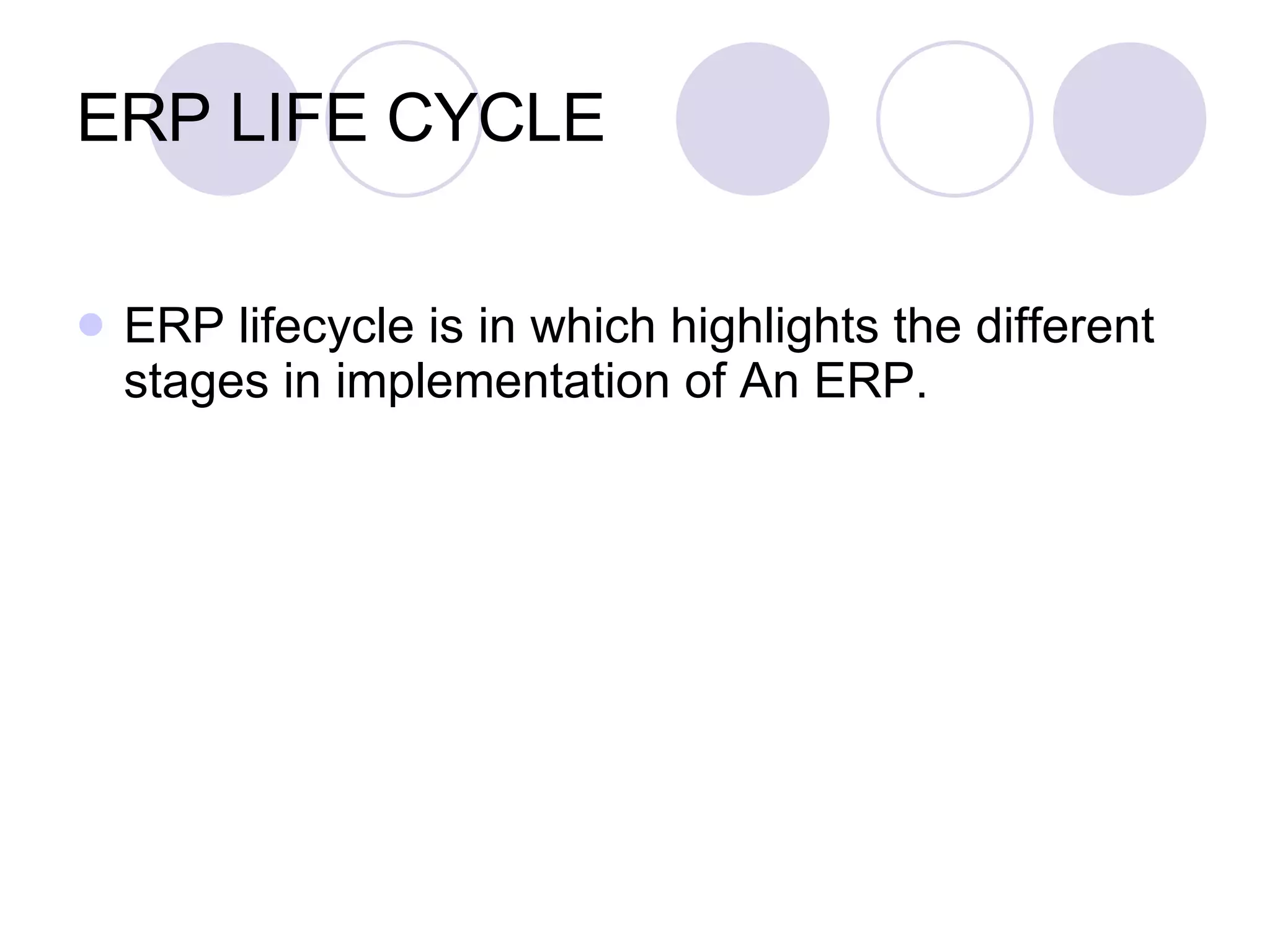 ERP Implementation Life Cycle | PPT