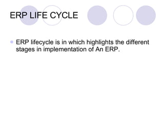 ERP Implementation Life Cycle | PPT