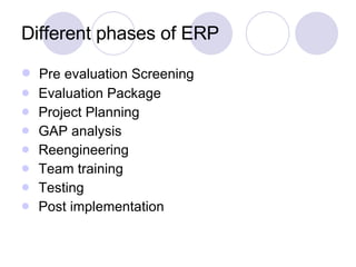 ERP Implementation Life Cycle | PPT