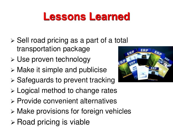 Singapore Electronic Road Pricing System