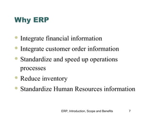 Enterprise Resource Planning(ERP) | PPT