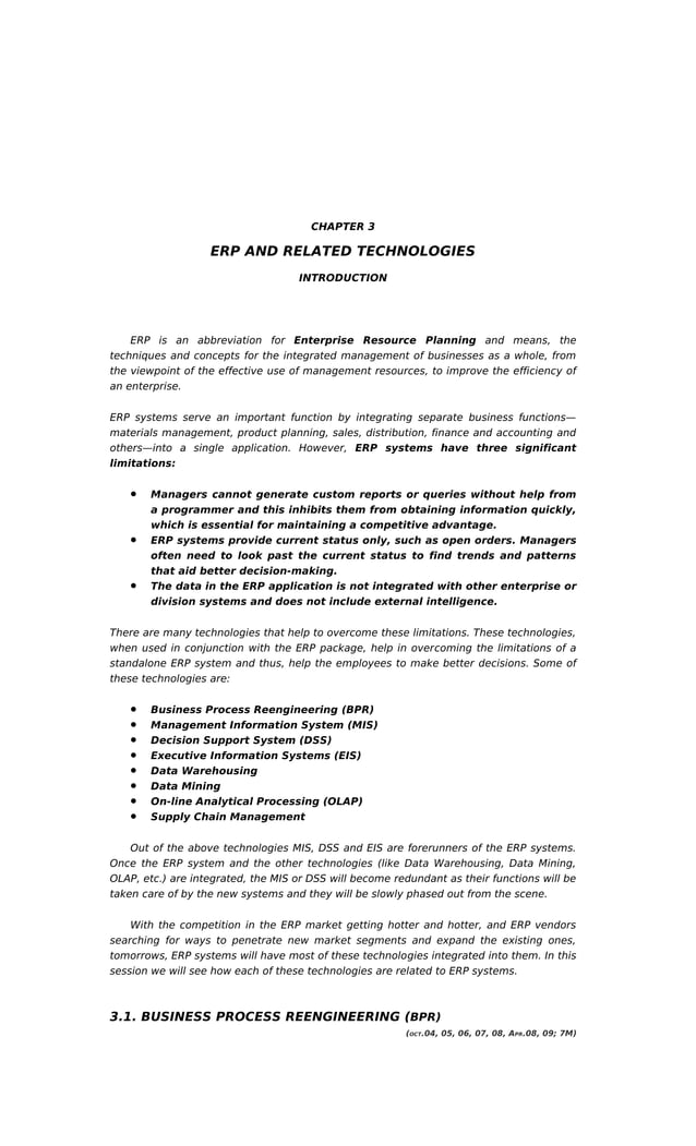 Erp notes-by-hemant sir-readonly | PDF | Databases | Computer Software ...