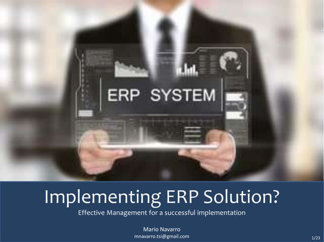 Effective management to implement ERP-SAP | PPT