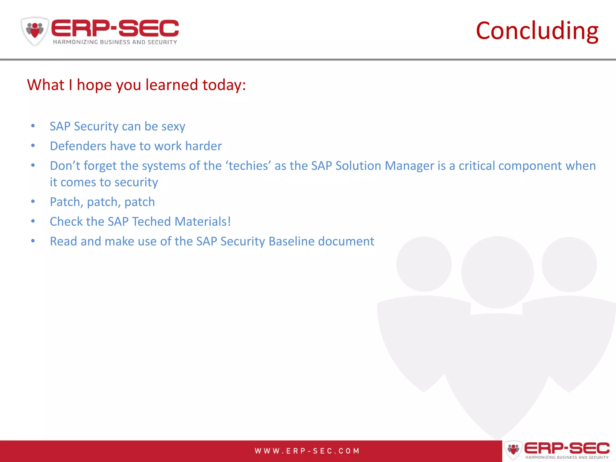 Erp security joris-van_de_vis_sap_security_sitnl_2015_v0.2 | PDF