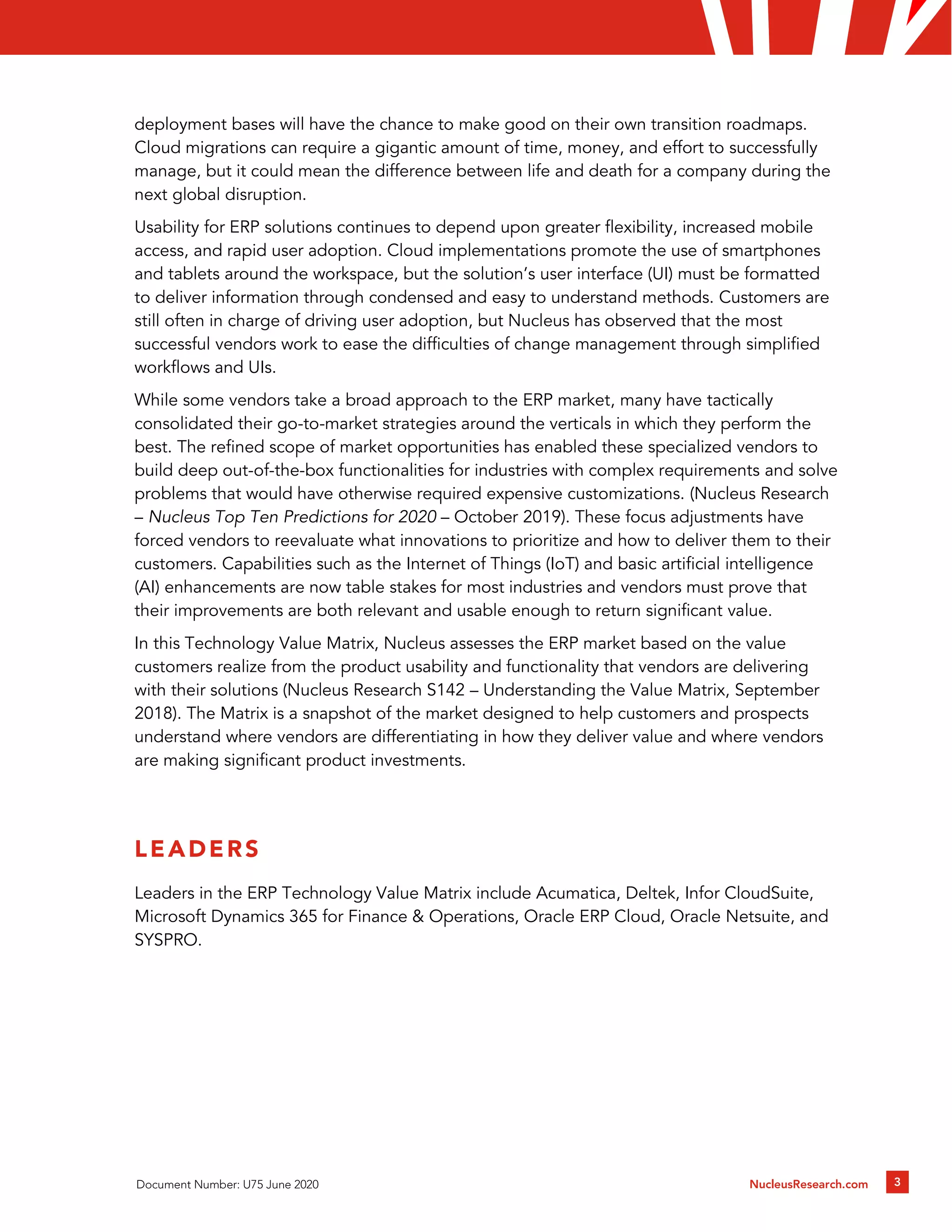 Erp technology-value-matrix-2020-erp-comparison | PDF | Cloud Computing ...