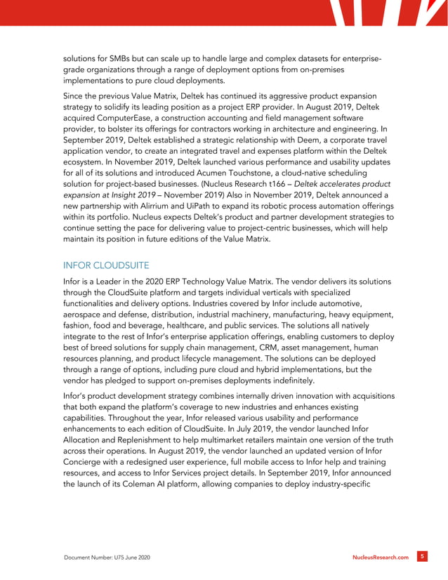 Erp technology-value-matrix-2020-erp-comparison | PDF | Cloud Computing ...