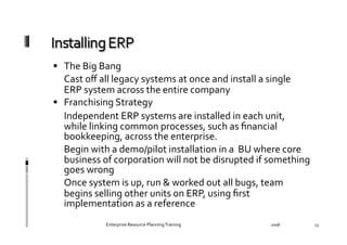 Enterprise Resource Planning | PPT