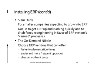 Enterprise Resource Planning | PPT