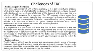 Enterprise Resource Planning - ERP | PPTX