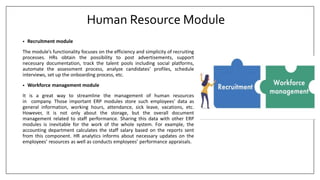 Enterprise Resource Planning - ERP | PPTX