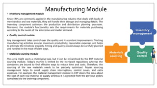 Enterprise Resource Planning - ERP | PPTX