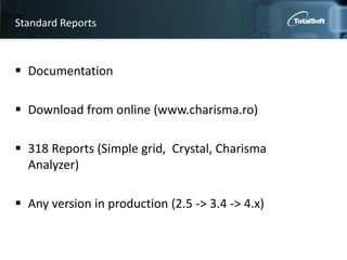 New features in Charisma Business Suite 2014 | PPT