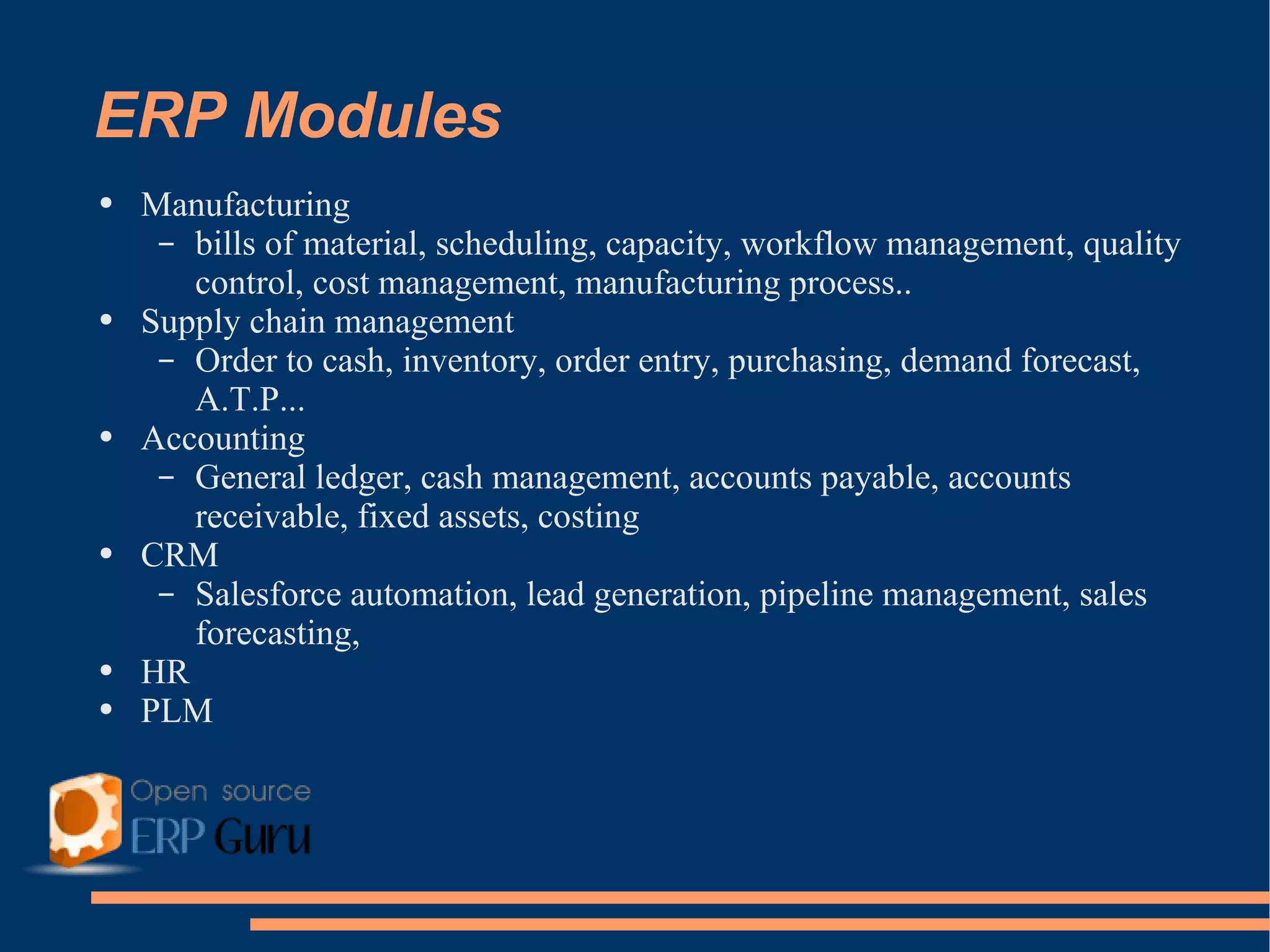 ERP 101 By Open Source ERP Guru | ODP