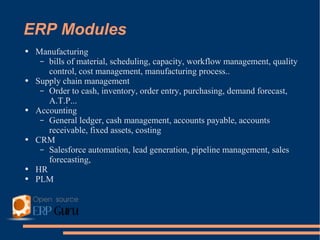 ERP 101 By Open Source ERP Guru | ODP