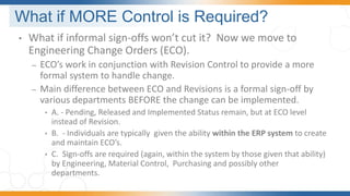 ERP 101 Series: Engineering Revisions and Engineering Change Order (ECO ...