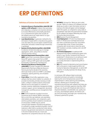 The Complete Guide to ERP | PDF