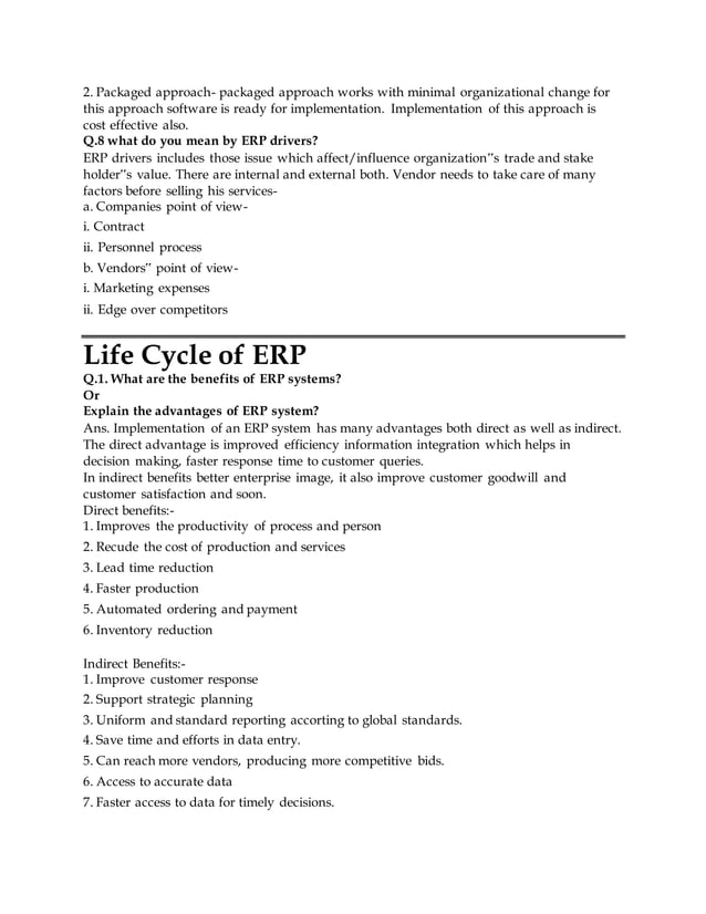 Erp1&2nd unit | DOCX