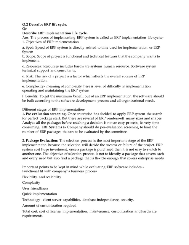 Erp1&2nd unit | DOCX