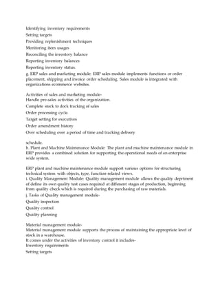 Erp1&2nd unit | DOCX