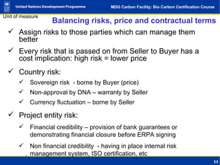 Emission Reduction Purchase Agreement (ERPA) - Buying and Selling ...