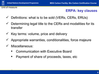 Emission Reduction Purchase Agreement (ERPA) - Buying and Selling ...
