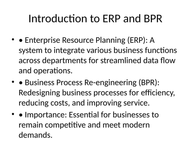 ERP_and_BPR_Presentation kahauhshnja uahhjs | PPT