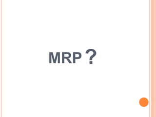 Erp and mrp | PPTX