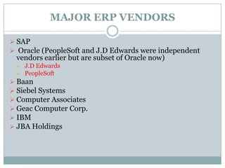 Erp and saas | PPTX