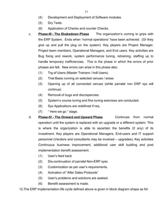 ERP a research & study paper by ejaz ahmed bhatti