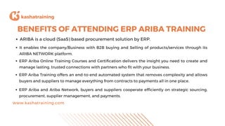ERP Ariba Online Training | Certification Training Course | PDF