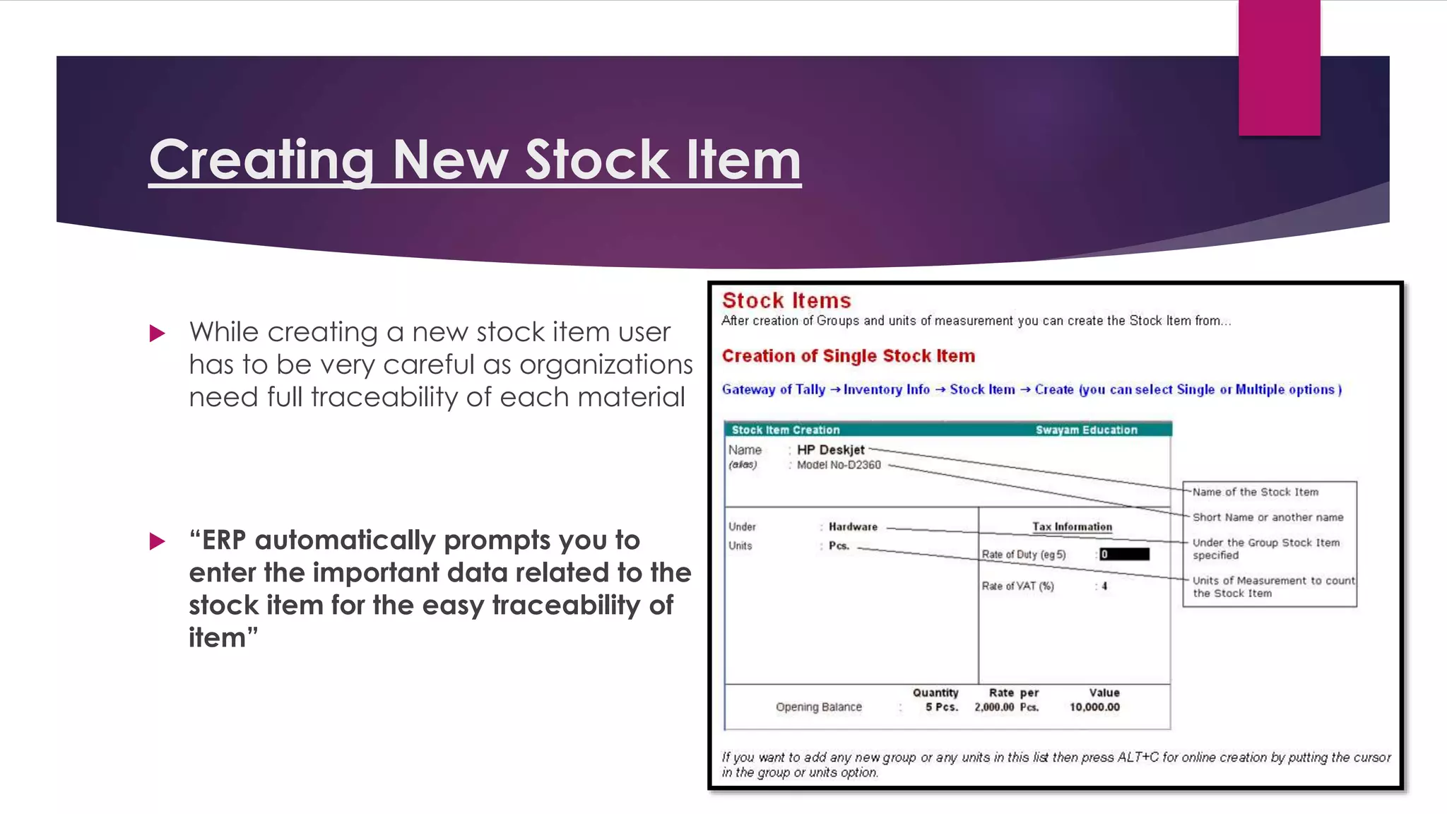 ERP - Stores Module | PPTX
