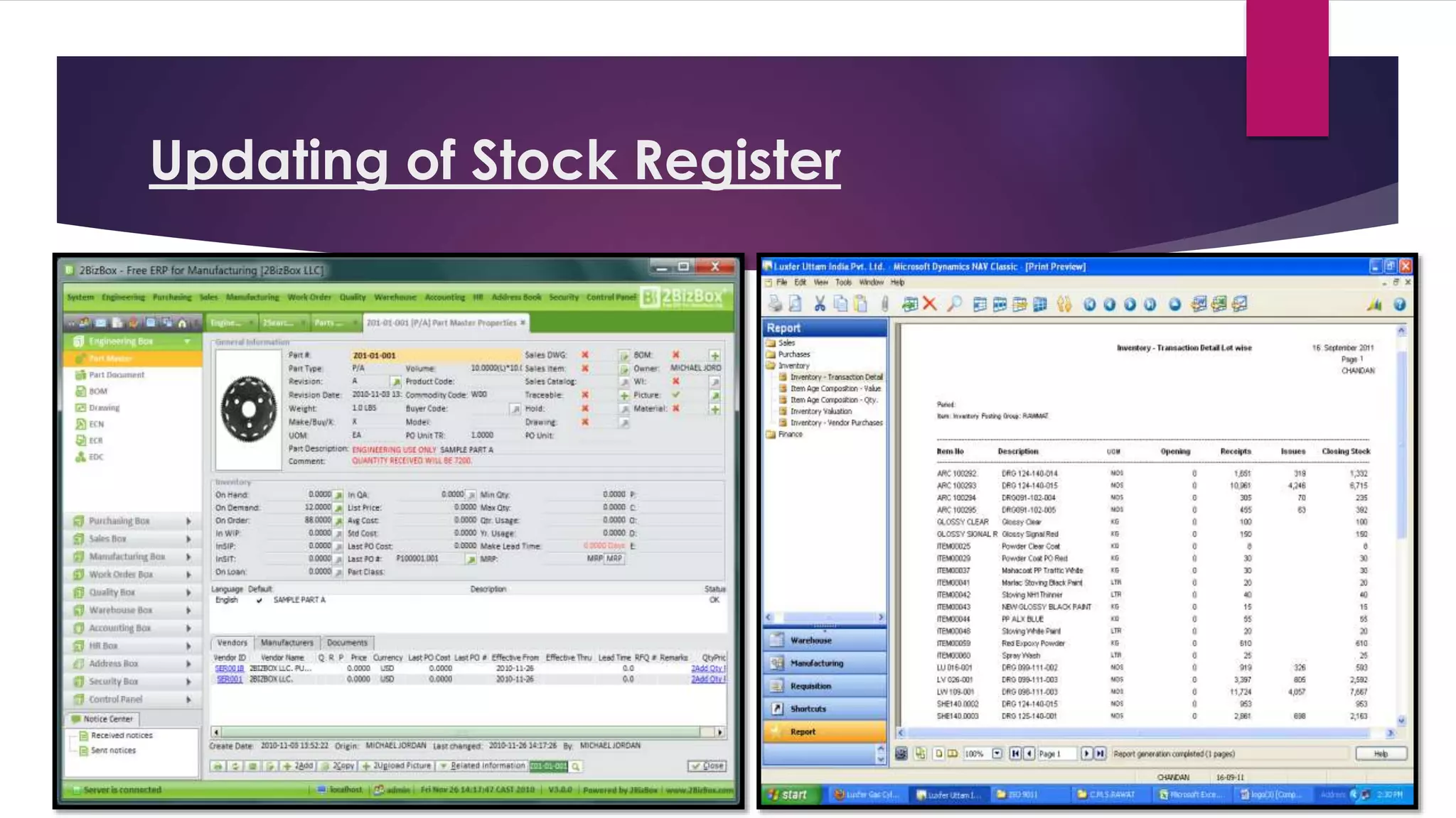 ERP - Stores Module | PPTX