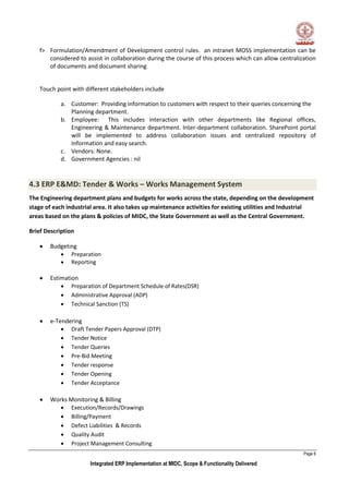 Integrated ERP_ScopeDocument | PDF