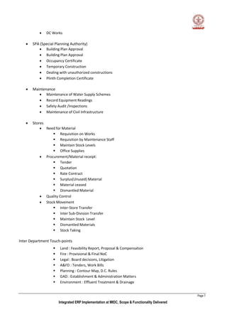 Integrated ERP_ScopeDocument | PDF