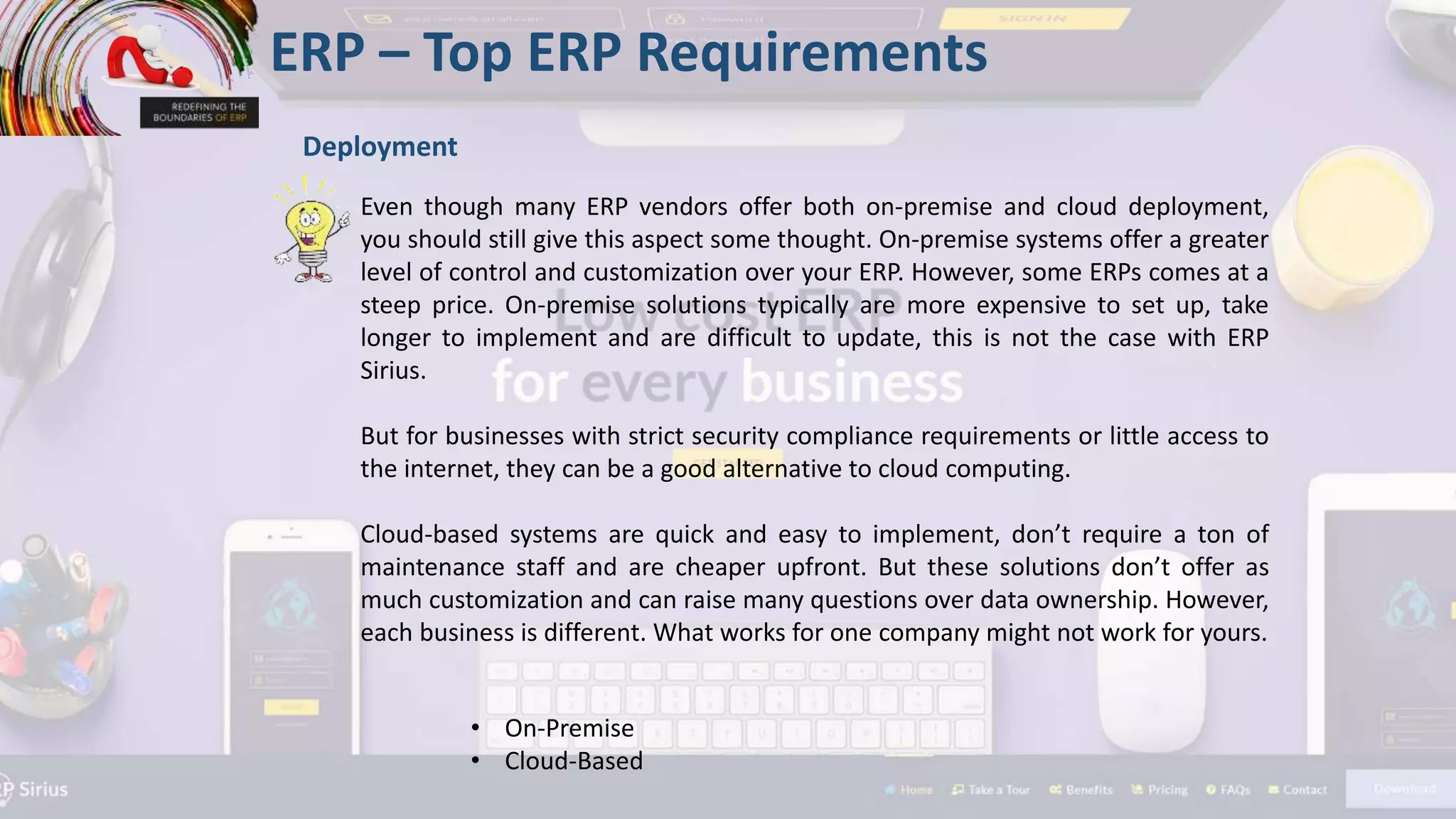 ERP Benefits and Limitations | PPTX