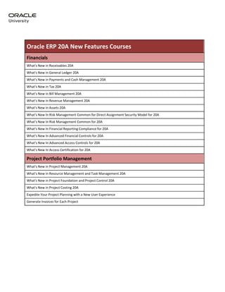 Oracle University ERP Cloud Learning Subscription | PDF | Cloud ...