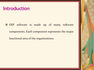 ERP components | PPTX