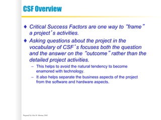 Critical Success Factors for ERP | PDF