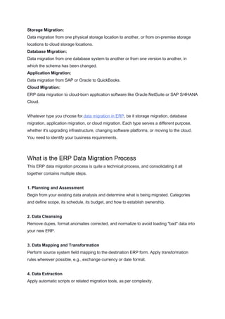 What Is ERP Data Migration? Everything Global Companies Need to Know | PDF