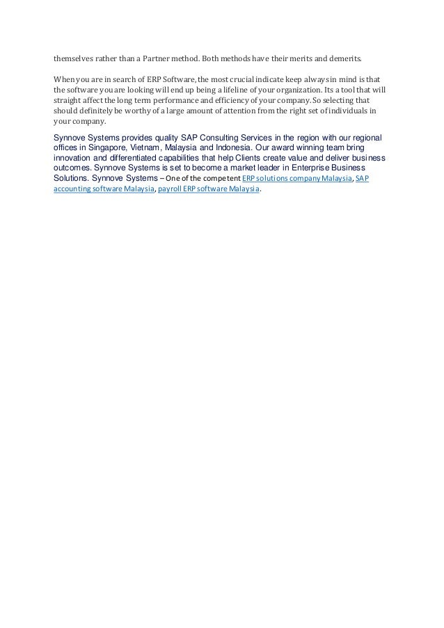 Erp Evaluation Criteria Docx Computer Software And Applications