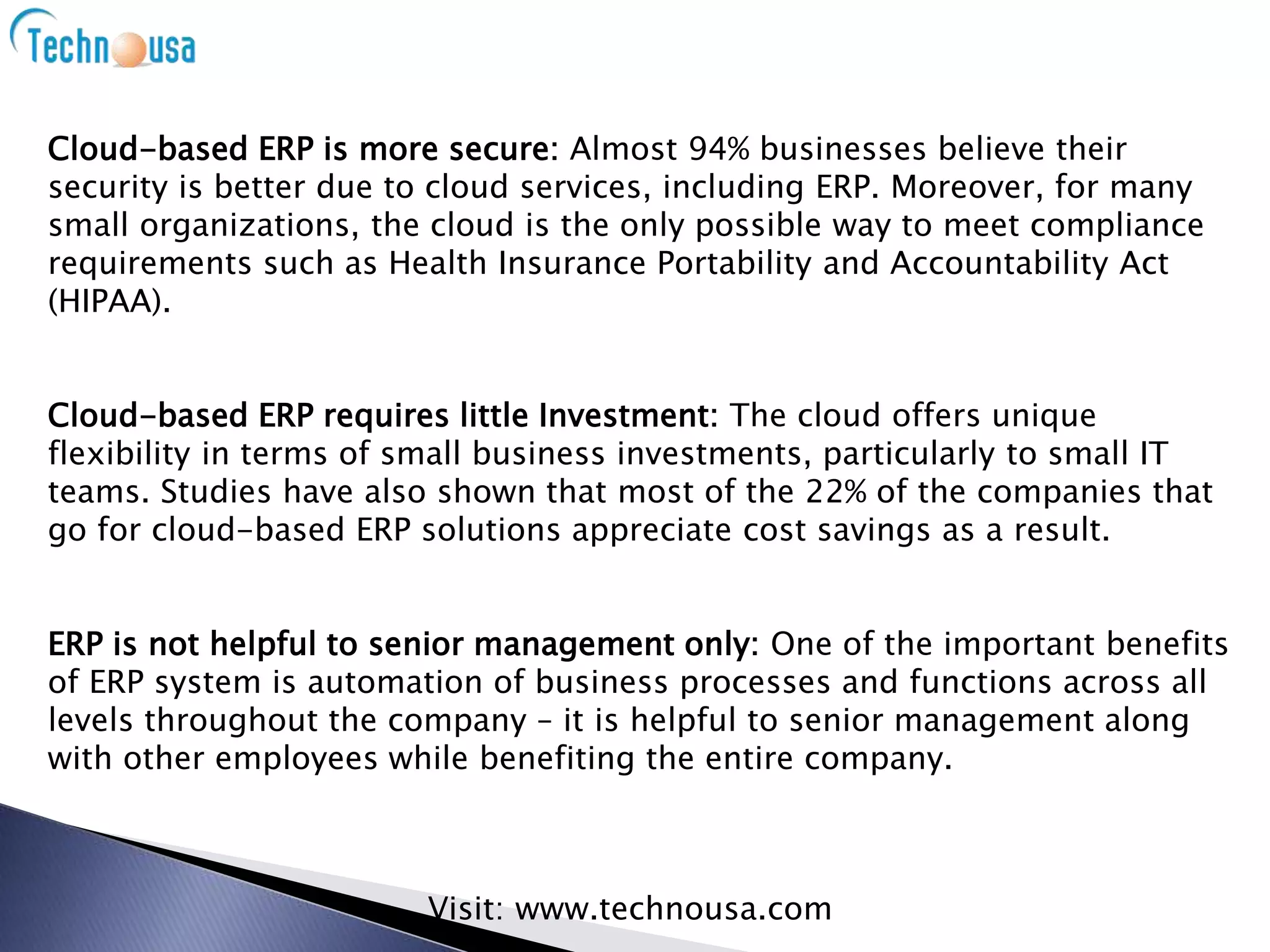 Erp – facts, statistics, and trends in 2017 | PPT