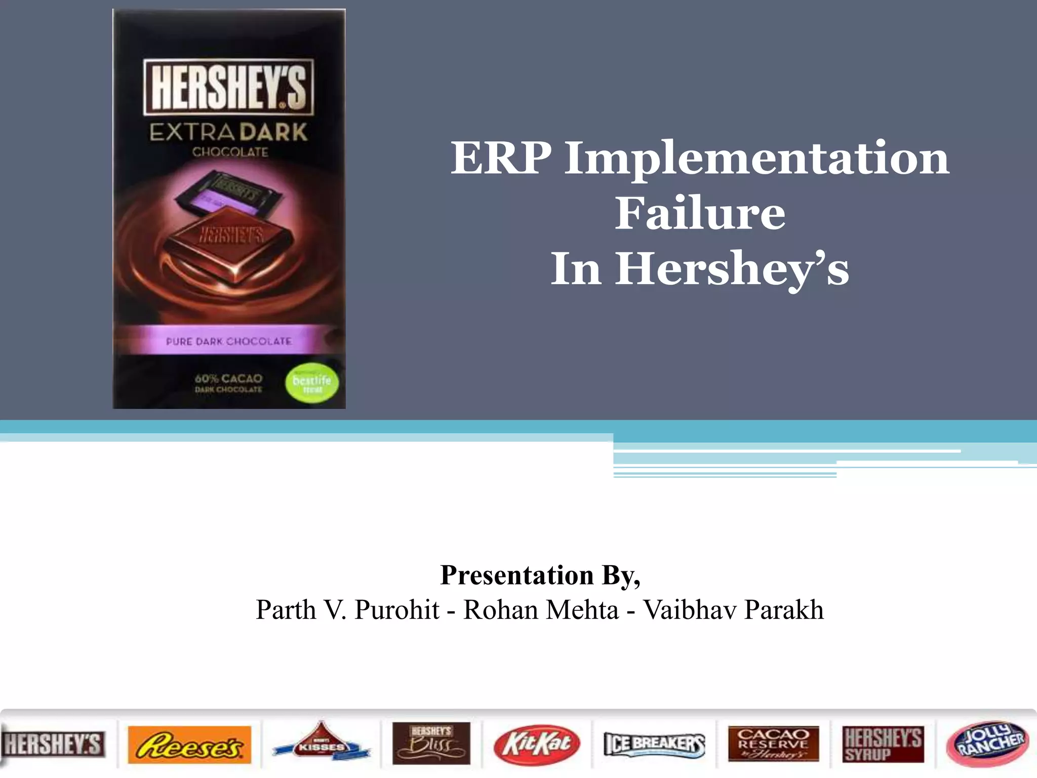 Erp failure- Implementation Failure Hershey Foods Corporation | PPTX