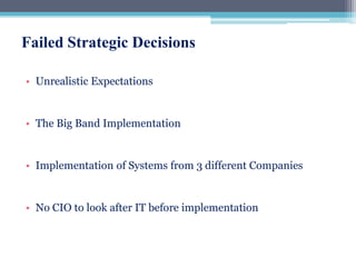 Erp failure- Implementation Failure Hershey Foods Corporation | PPTX